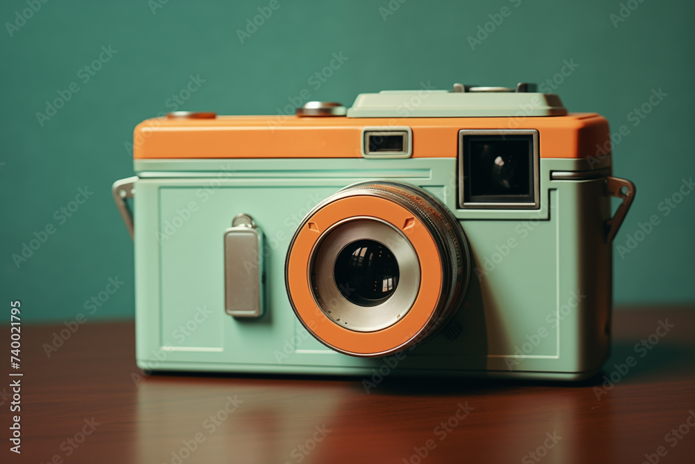camera retro with a simple layout simple photography Stock Photo ...