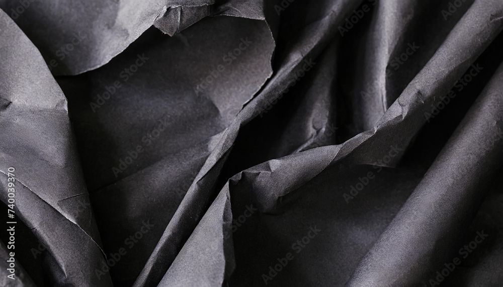 Black ripped wrinkly warp stain sill crumpled paper texture. black ...