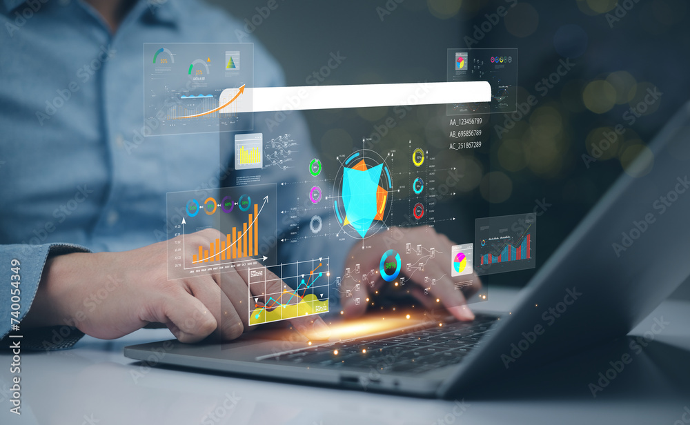 Artificial Intelligence AI data tech analytics for kpi accounting big ...