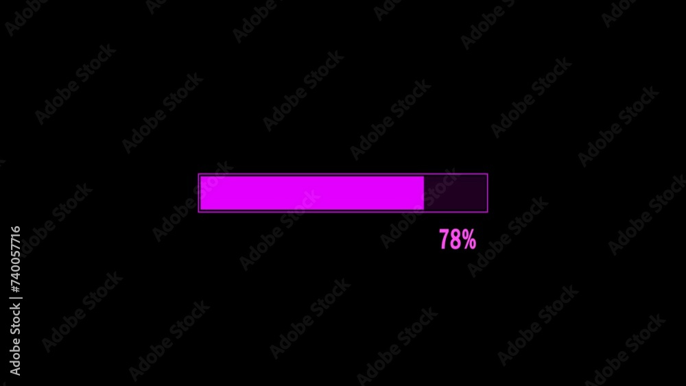 Video „Animated Loading Bar and Progress Bar with Percentage Indicator, Featuring 4K Animated ...