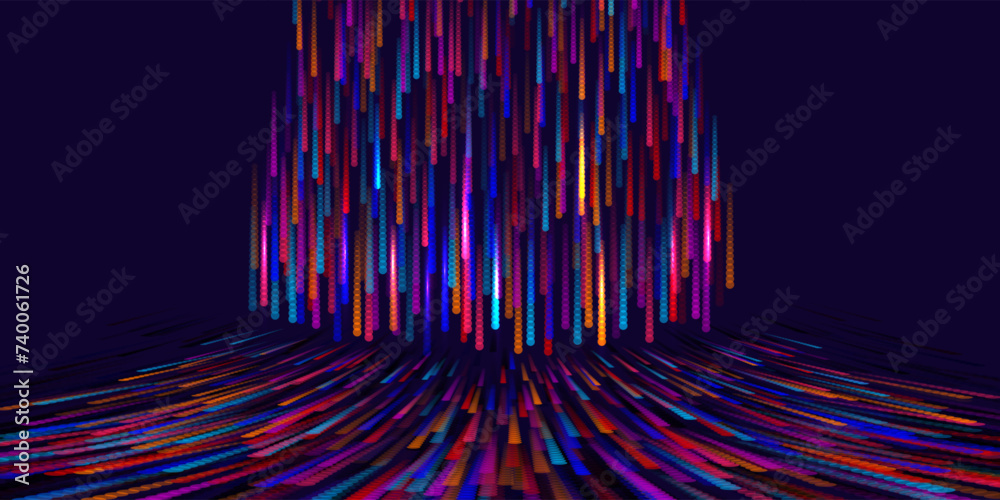 Data flow digital technology vector background graphic design ...