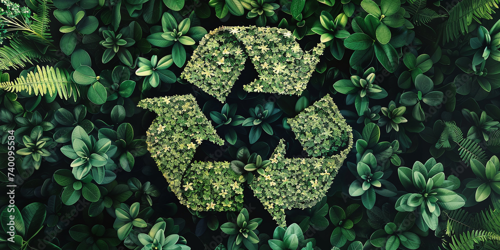 Sustainable living. Images demonstrating environmentally friendly ...