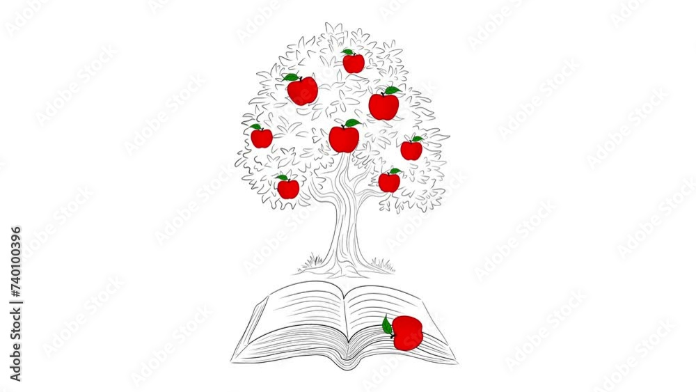 The gravitational force of the earth animation, Gravity, falling apple ...