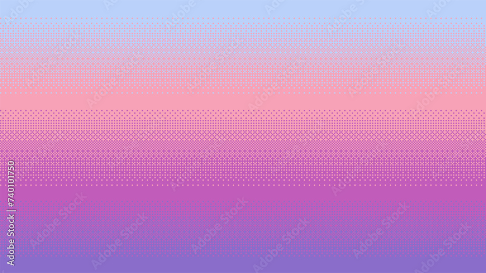 Pixel art pastel purple pink colored gradient background. Dithering ...