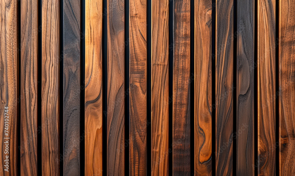 high resolution texture of vertical walnut wood slats for elegant ...