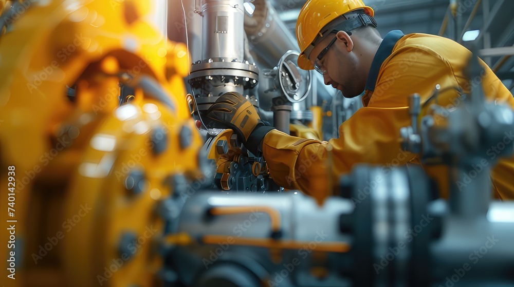 an industrial engineer as they meticulously debug newly designed ...