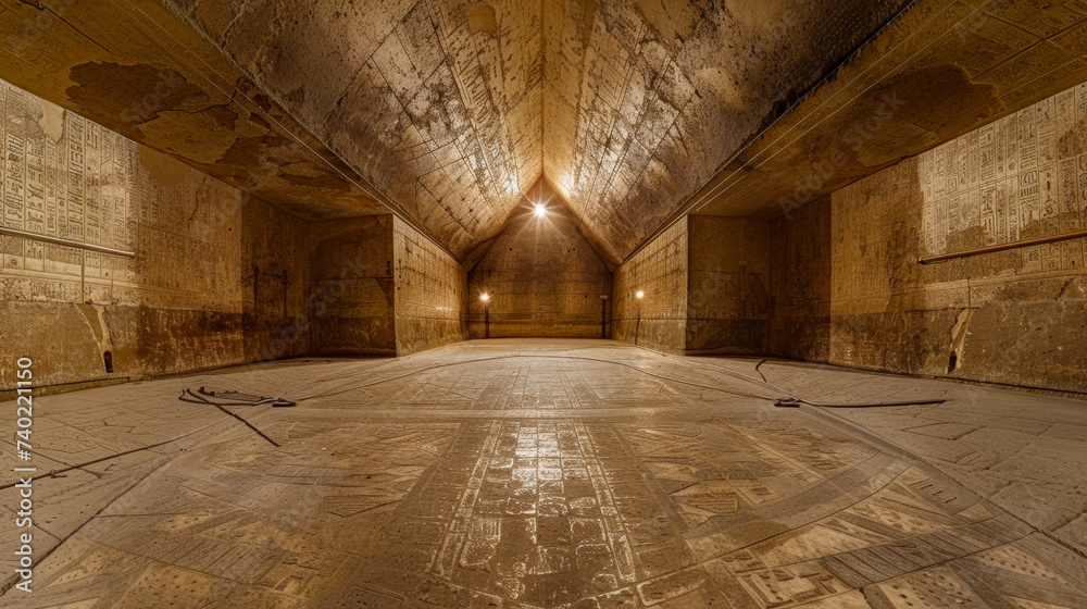 Cinematographic fisheye photography captures a yet-unseen chamber ...