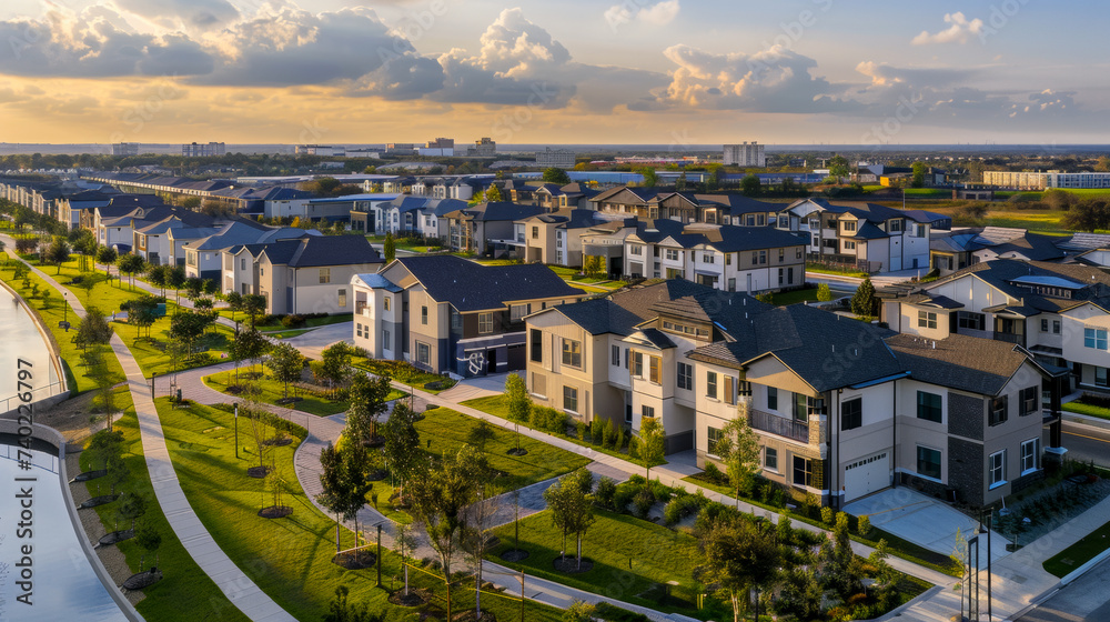 Industrial precision shapes this residential community, where each home ...