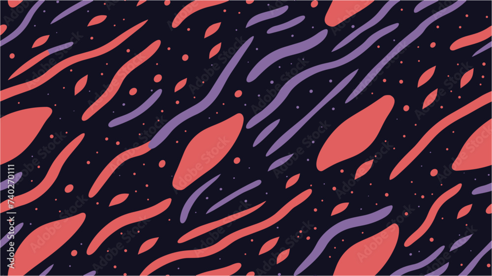 Seamless. Line art. A poster with abstract figures in the style of the ...