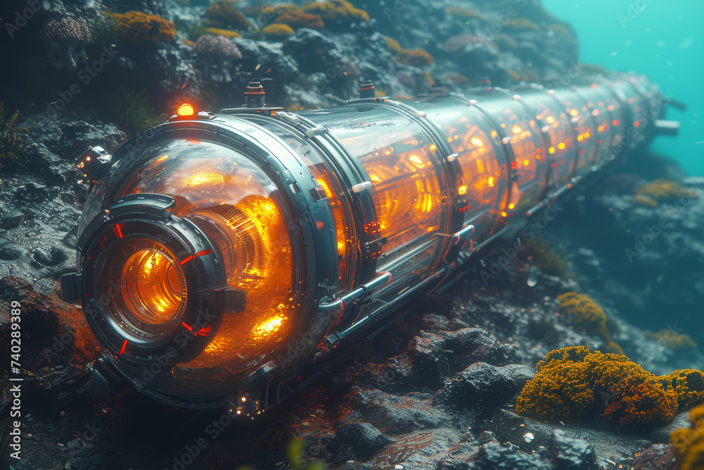 A scientist analyzing the efficiency of a new wave energy converter ...