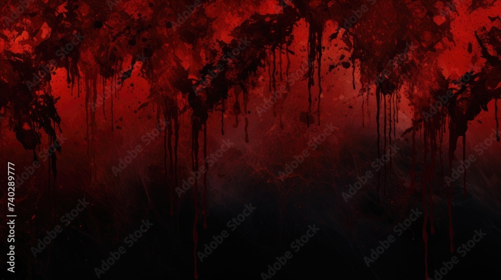 Sinister Red and Black Background Revealing Blood Dripping from ...