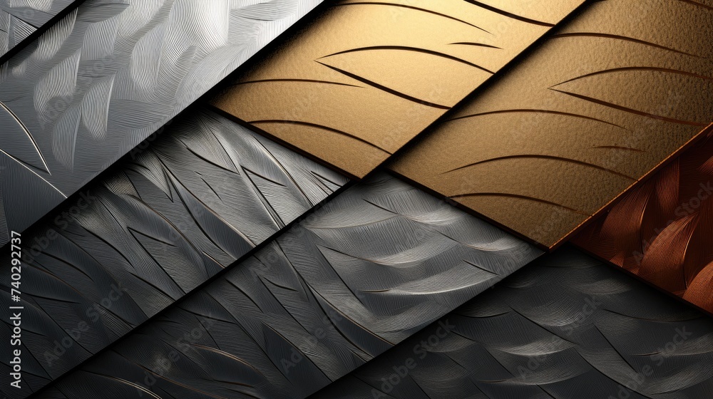Varieties of Abstracted Metal Textures Showcasing Diverse Textural ...