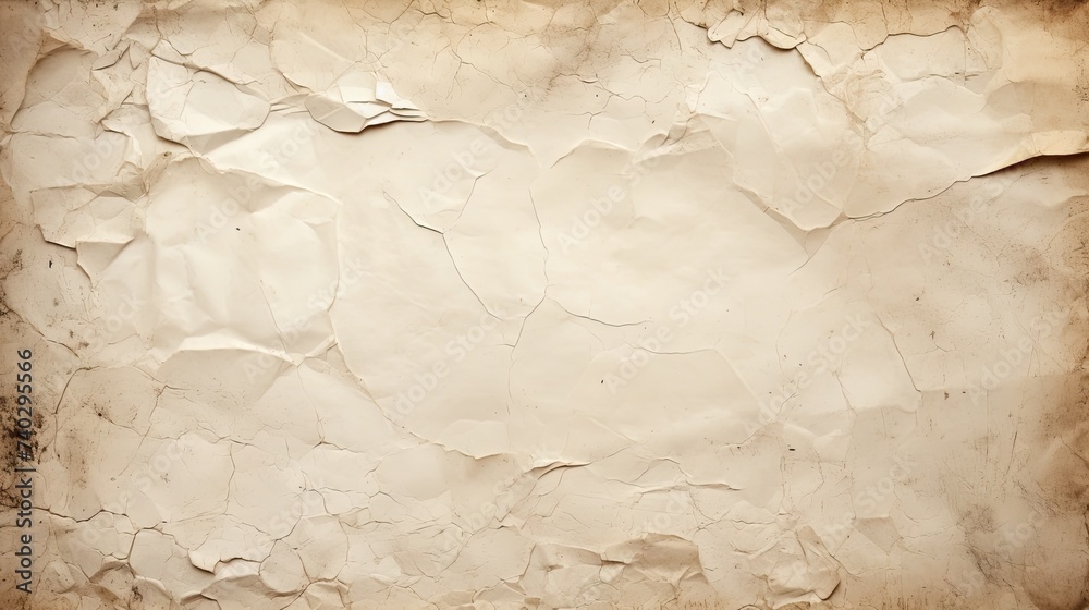 Foto de Vintage Aesthetic: Distressed Old Paper Background with Torn ...