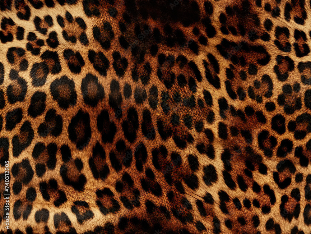 Seamless leopard fur and skin texture pattern, textile fabric design ...