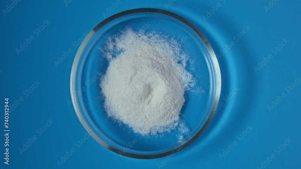 Sodium Carboxymethyl Cellulose. Food additive E466 in Petri dish. CMC ...