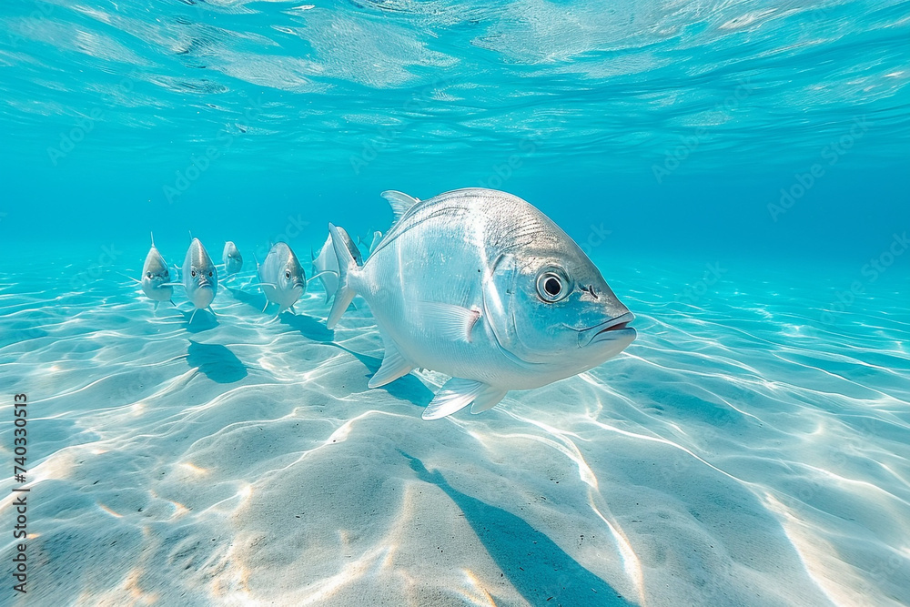 beautiful pretty nice cute funny fish in ocean. sea, aquarium, swimming ...