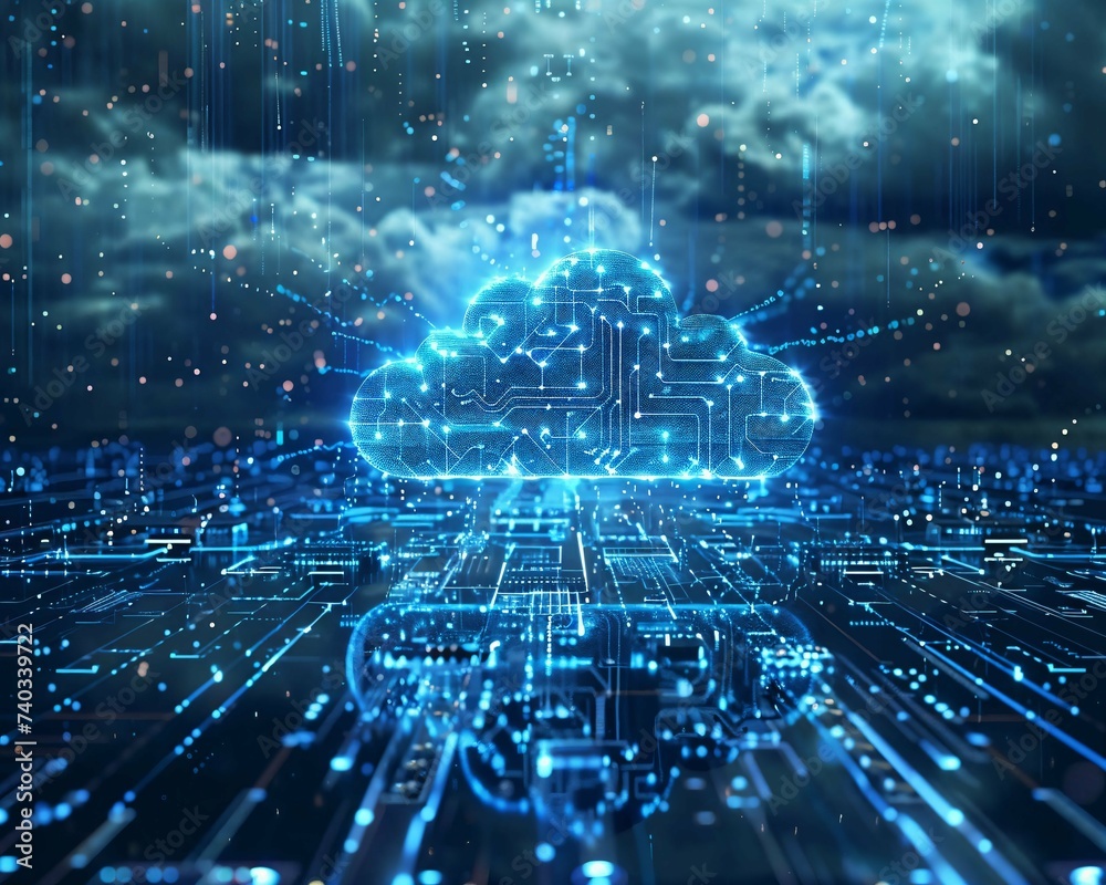 Generate an image depicting the integration of encryption technology in ...