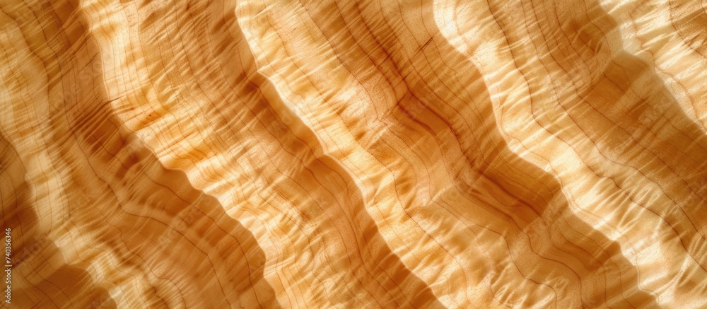 This close-up photo showcases the highly valued and intricate wood ...