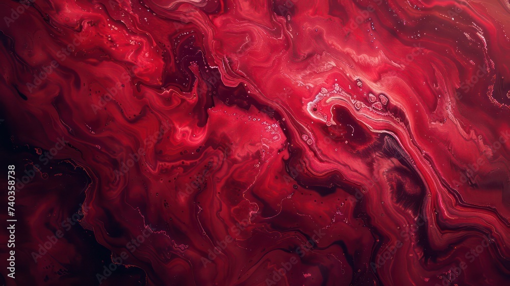red marble pattern texture use as background with blank space for ...