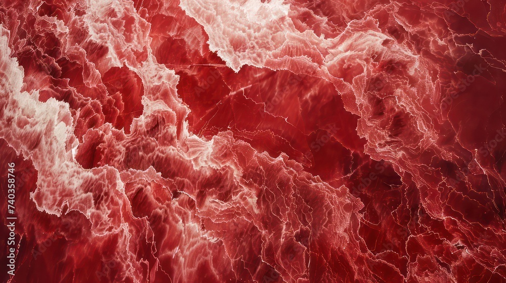 red marble pattern texture use as background with blank space for ...