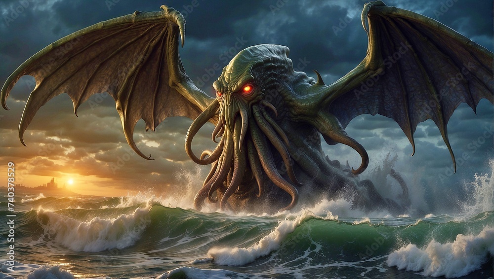 scary, cthulhu, dark, monster, ocean, doom, apocalyptic, Lovecraft, art ...