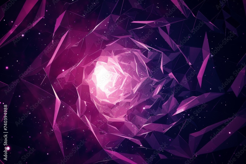 Beautiful Geometric Background in the Style of Interstellar Nebulae ...