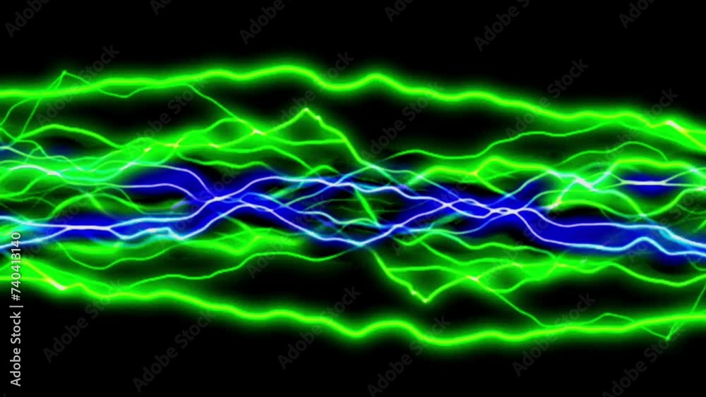 Glowing animated effect thunder and lightning strike lines for your ...