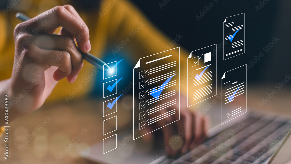 Prepare check and approve concepts. Document management, paperless ...