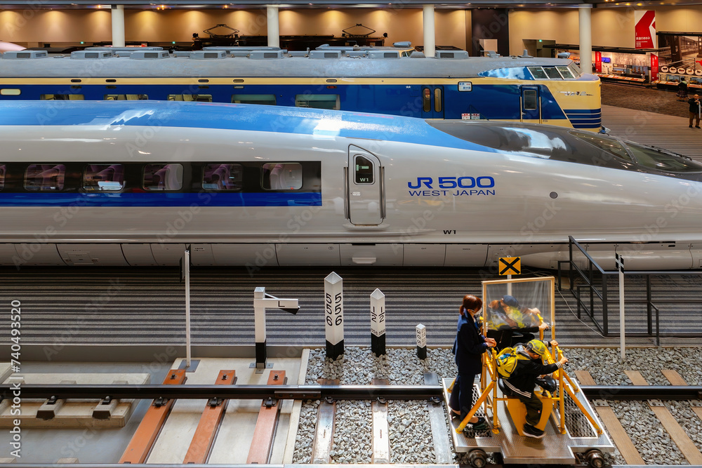 Kyoto, Japan - April 8 2023: Kyoto Railway Museum opened in 2016 ...