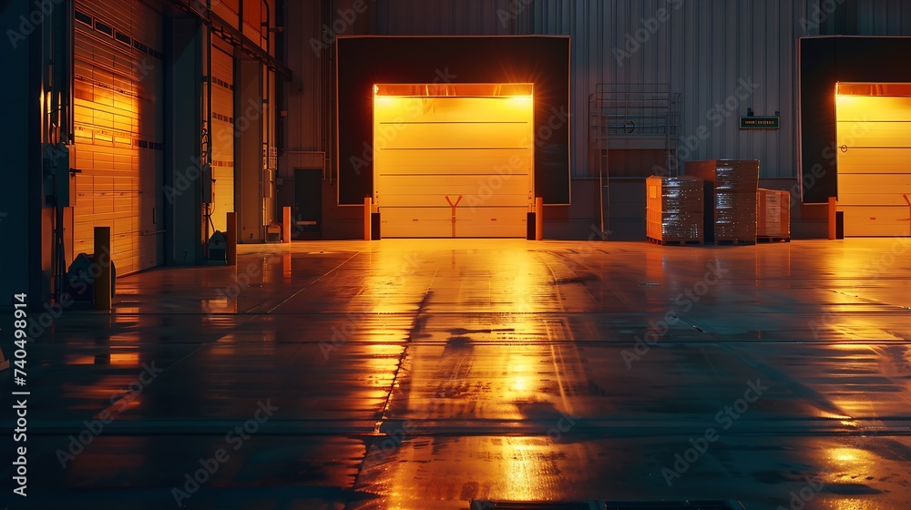 Loading bay docks of a large distribution warehouse : Generative AI ...