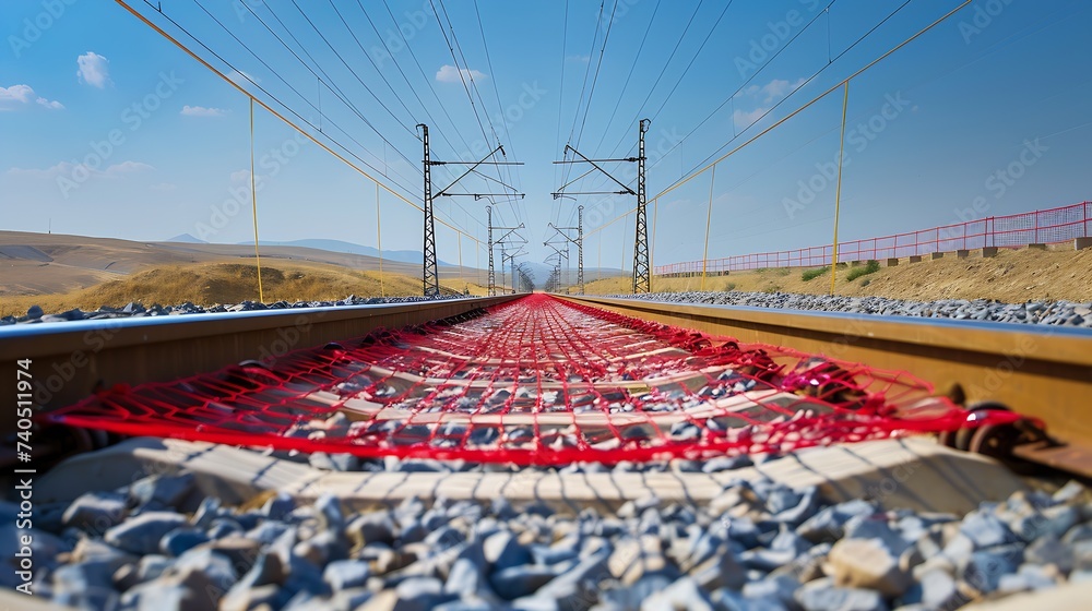 Infrastructure development of dual high speed railway tracks equipped ...