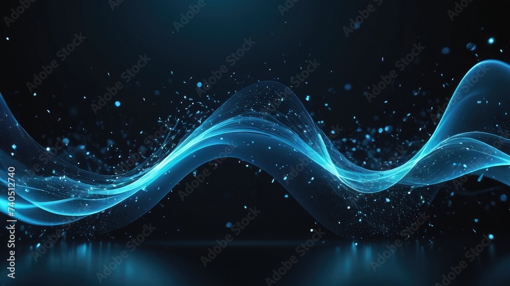 Abstract blue background, Blue wallpaper, blue wavy website banner ...