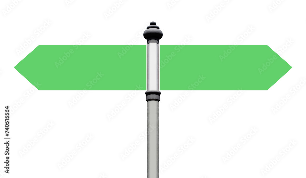 Mockup pole road sign with two green sign Stock Illustration | Adobe Stock