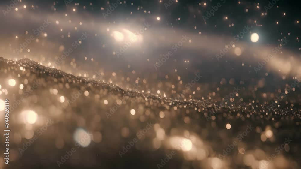 Blurry lights in the dark resemble a distant star cluster in a galaxy ...