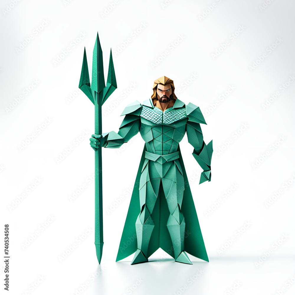 Sternzeichen Wassermann Aquarius stehend in geometrischen Formen, wie ...