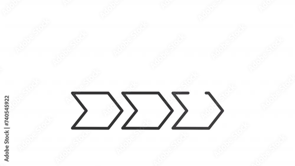 Animated sequence chart icon. Flowchart line animation. Project ...