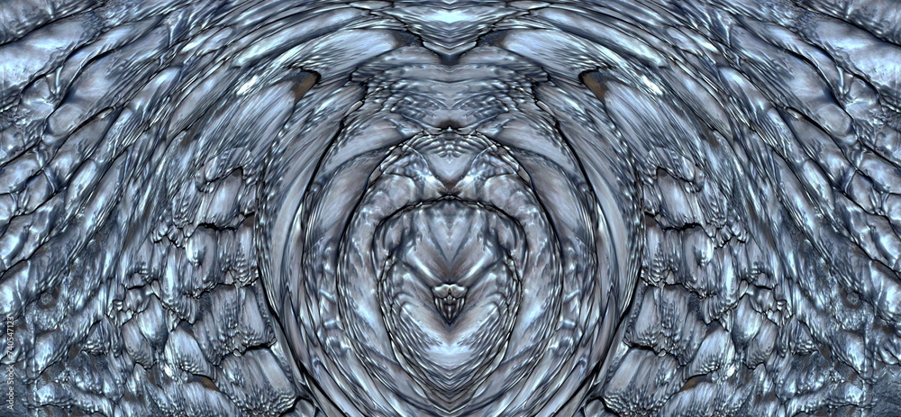 Symmetrical Abstract Composition Imitating The Female Sex Imitating Female Genitalia Visual