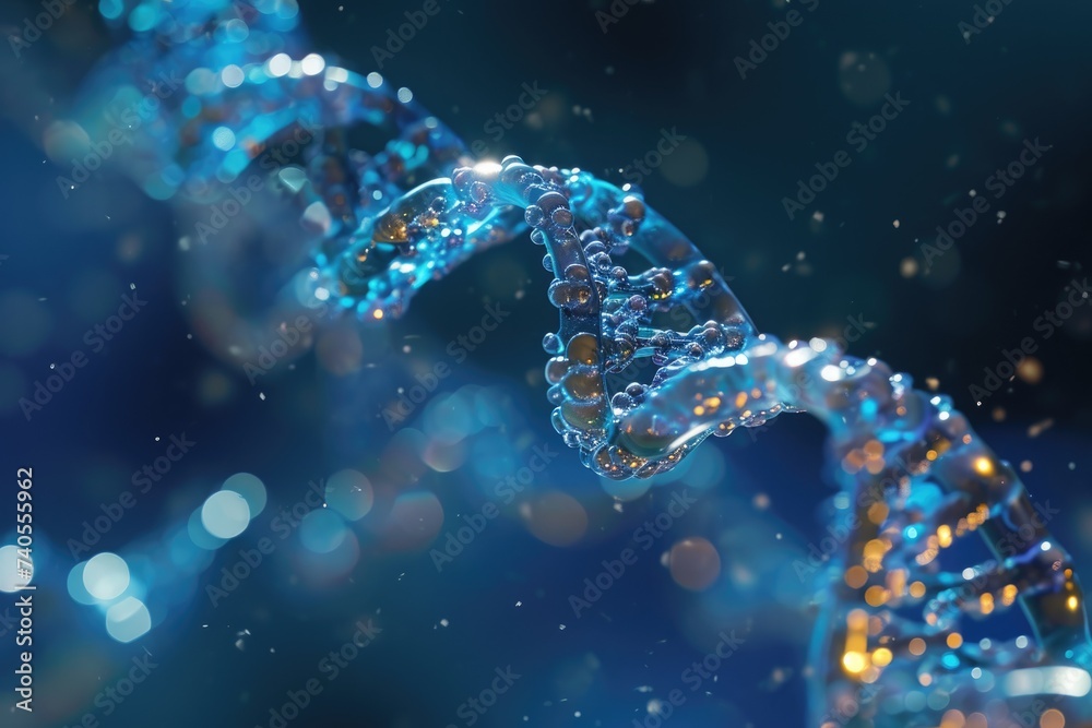 A detailed view of a structure in blue and yellow colors, showcasing ...