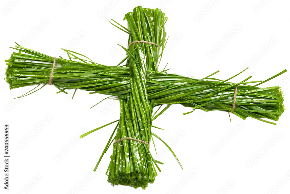 grass cross with leaves - Green Cross isolated on white transparent png ...