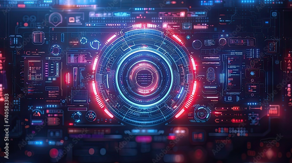 matrix code core futuristic silkscreen printing technology in the style ...