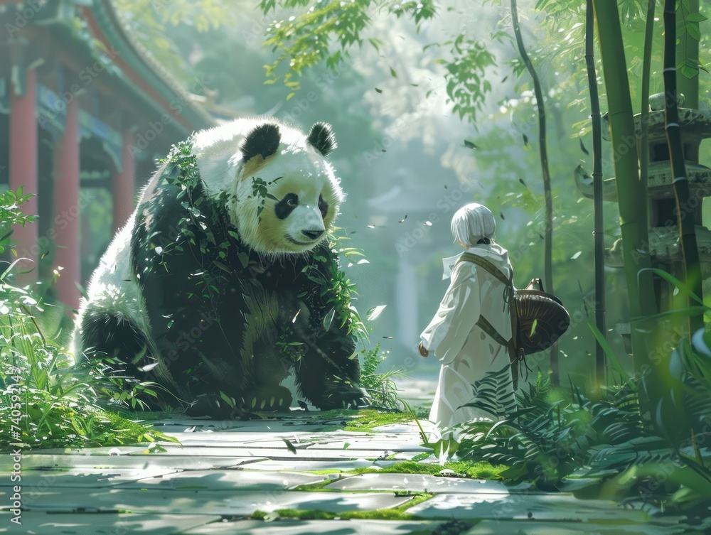 Healing compassionately nurse panda hospital garden noon medical kit ...