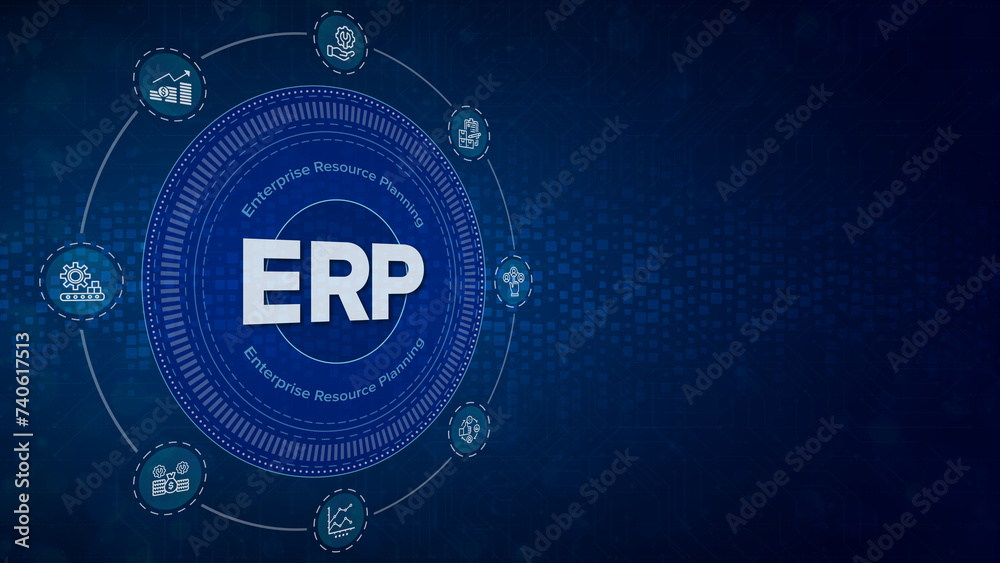 ERP Cloud System Software Automation - Enterprise Resource Planning ...