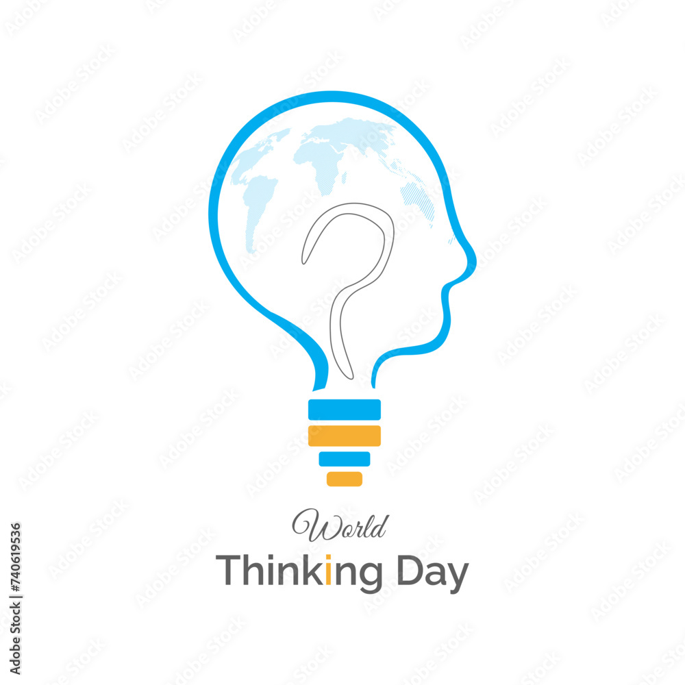 World Thinking Day. Template for background, banner, card and poster ...