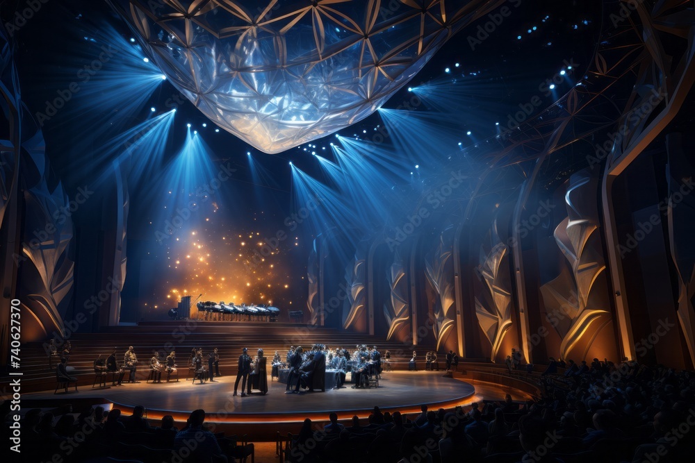 Transform your visuals with the grace of a concert hall background ...