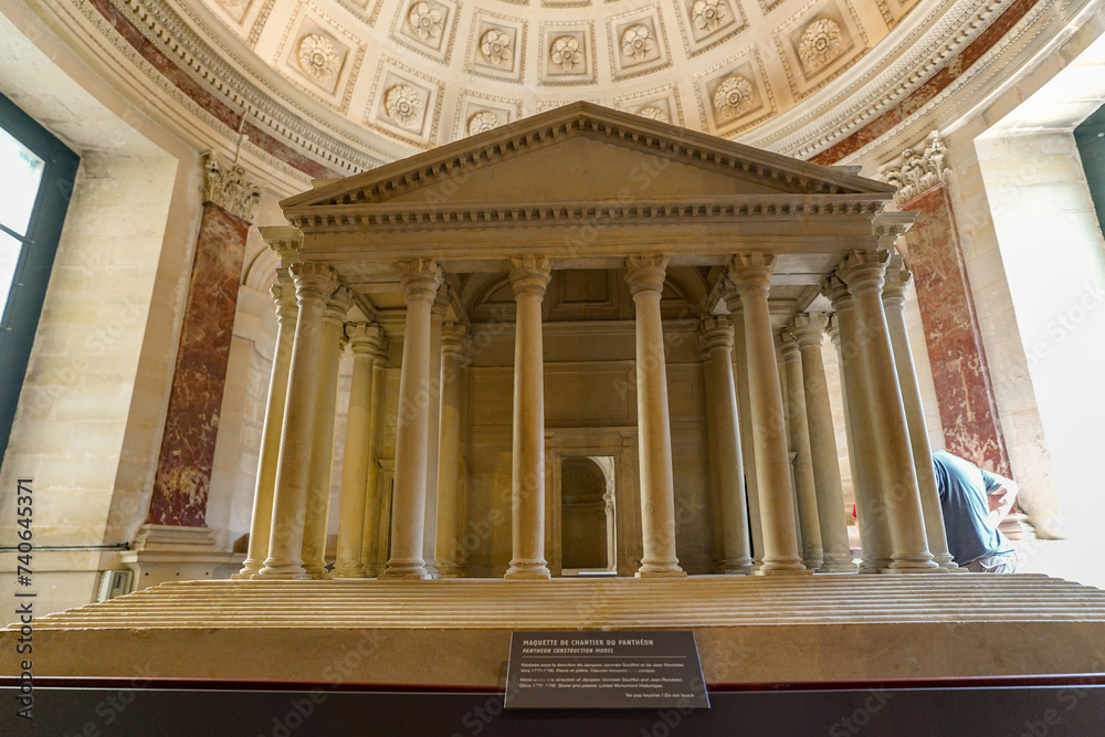 paris france 05 05 2023 : miniature maquette model of the Panthéon ...