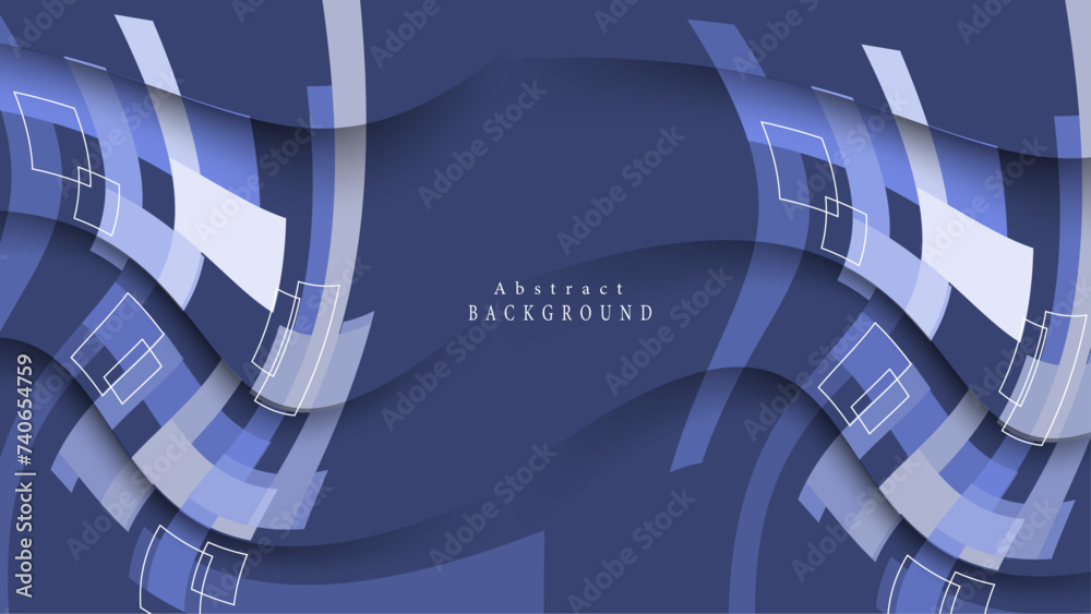 Modern abstract blue square background with 3d concept. Modern blue ...
