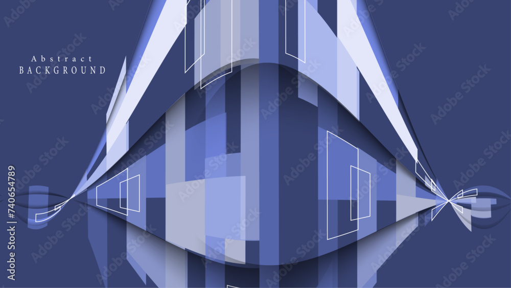 Modern abstract blue square background with 3d concept. Modern blue abstract presentation ...