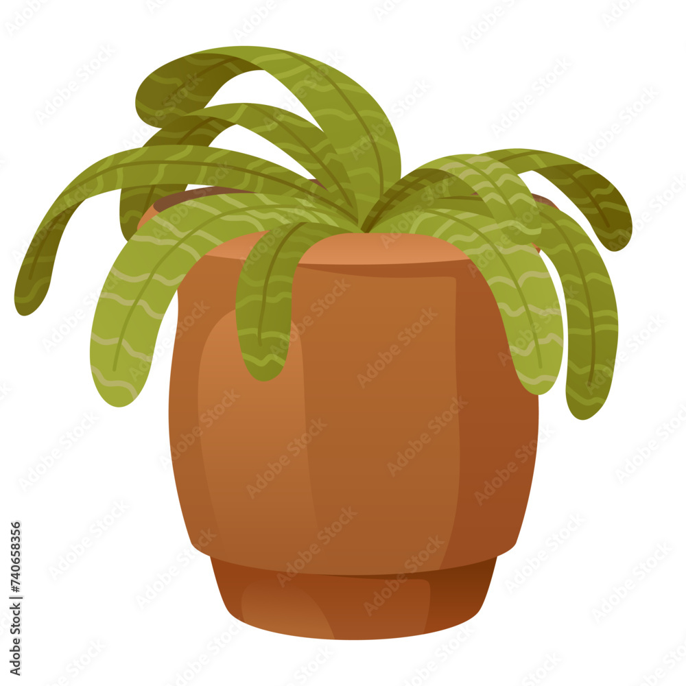 Withered wilted plant in pot. Foliage houseplant with dead dry leaves ...