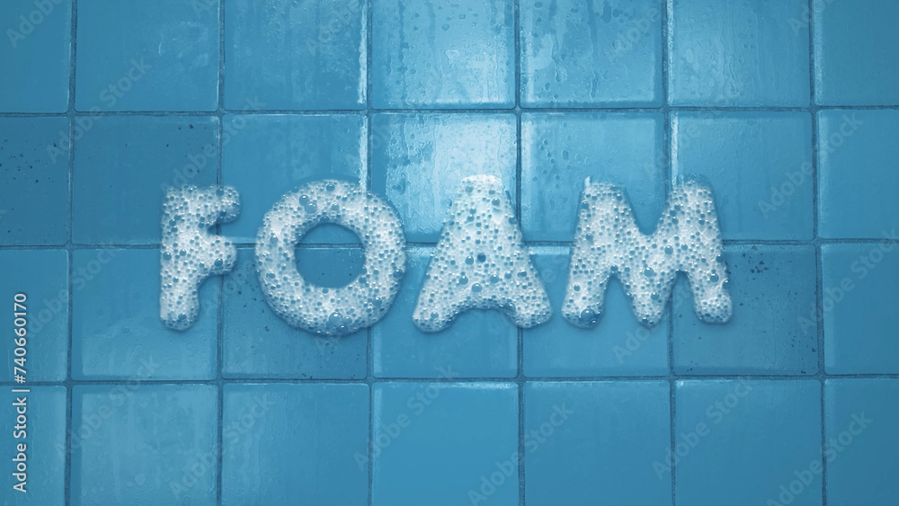 Bubbly Foam Titles Stock Template | Adobe Stock