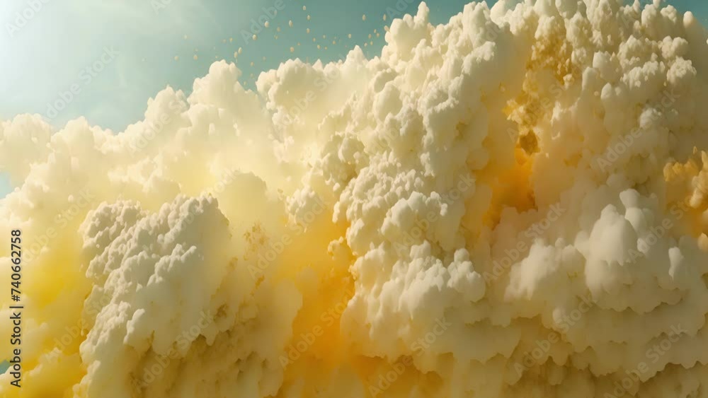 A tactile exploration of texture and form as a sponge transforms from a ...